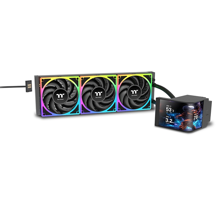 Thermaltake MAGCurve 360 Ultra ARGB AIO Wasserkühlung - AMOLED-Display ...